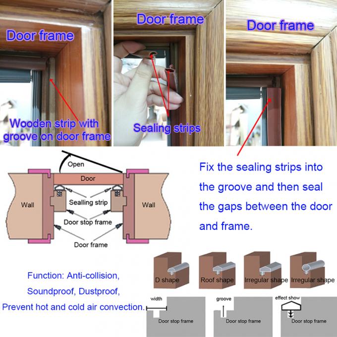High Resilience Tpe Seal Co - Extruded Door Weather Seal Strip