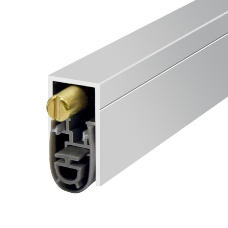 Silver Automatic Door Bottom Seals - Concealed Mounting Type