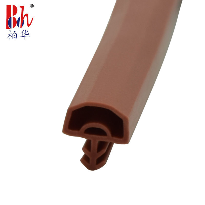 Middle Groove Type TPE Rubber Seal Strip Weatherstipping Double Hole ...