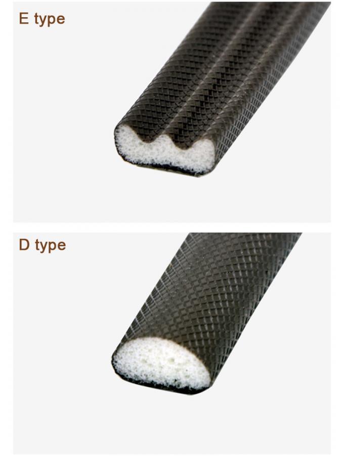 V Shaped PU Foam Seal Strips Self Adhesive Weather Stripping For Doors