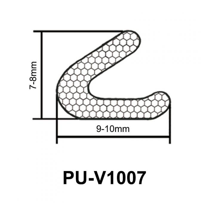 V Shaped PU Foam Seal Strips Self Adhesive Weather Stripping For Doors
