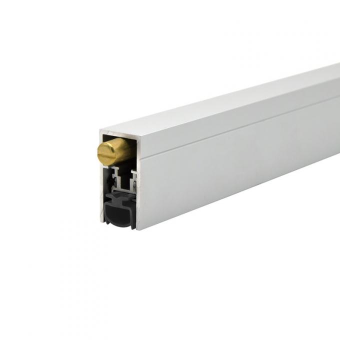 20*37mm Concealed Door Sweep Bottom Seals U Shaped For Wooden Door