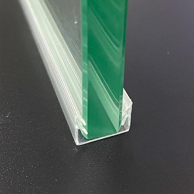 Co Extruded PVC Weather Stripping 10mm Glass Door Strip waterproof
